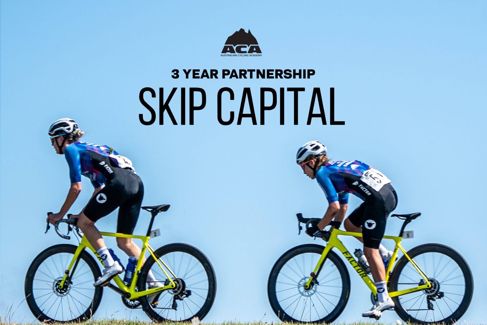 Major partnership with Skip Capital announced • Australian Cycling Academy